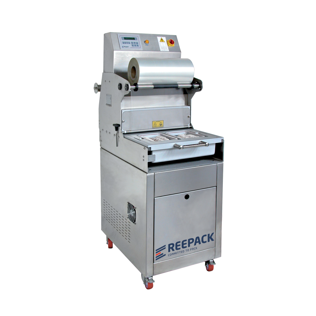 Reepack traysealer voor het MAP verpakken van voedingsmiddelen